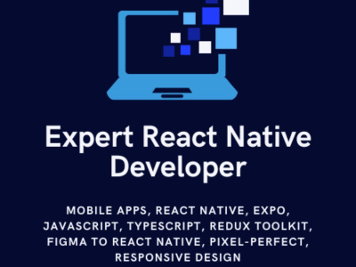 React Native Developer | Mobile Developer | Figma to React Native | Expo | Upwork