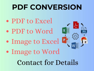 Data Conversion Services | PDF/Image to Excel & Word | Upwork