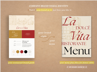 A Restaurant Menu Print Design Aesthetically Aligned with Your Brand ...