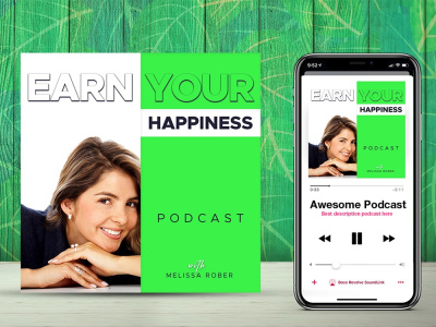 Stunning,modern and minimalist podcast cover design series | Upwork