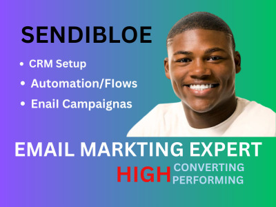 Sendinblue setup, template design, campaign, automation for email marketin | Upwork