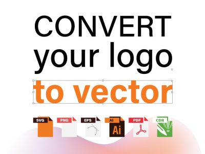 Quick vectorization of your logo into ai, eps, pdf, svg file | Upwork