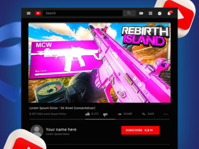 Eye catching live stream gaming thumbnail for youtube | Upwork