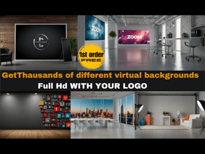 Design customized virtual backgrounds for zoom with your logo | Upwork