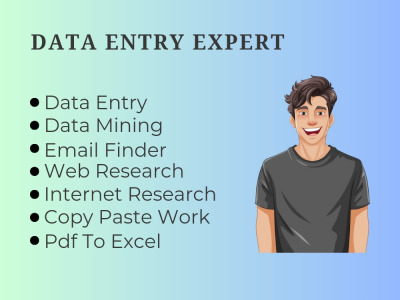 Virtual assistant for data entry ,research,copy past | Upwork