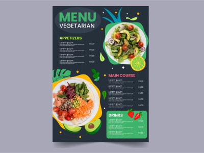 Professional custom menu card design for your restaurant | Upwork