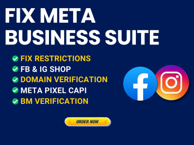 Fix meta business suite & facebook instagram shop setup | Upwork