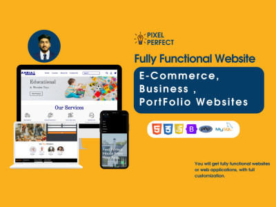 Fully Functional Website For Your Business Or E Commerce Website