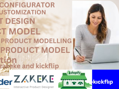 2d 3d product configurator ar,VR preview on shopify zakeke and kickflip ...