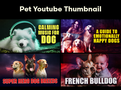 Dog thumbnail design | cover art thumbnail | thumbnail artist ...