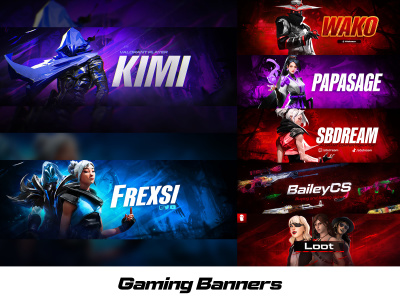 A Clean Gaming Banner for your Twitter, Discord or Youtube Channel | Upwork