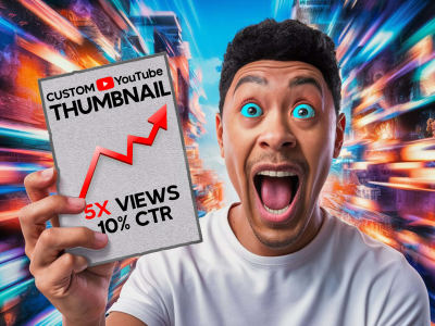 Eye-catching Youtube Thumbnails 5X views and 10% CTR | Upwork