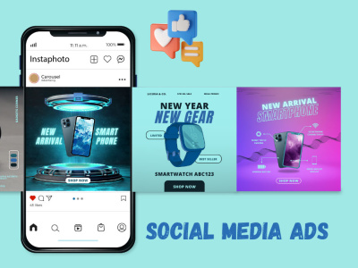 Social media ad, facebook ad creative, instagram ad, Banner ad design ...