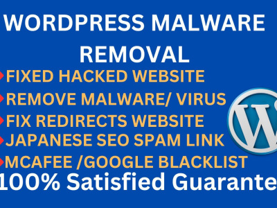 Do professionally wordpress malware removal, hacked recover | Upwork
