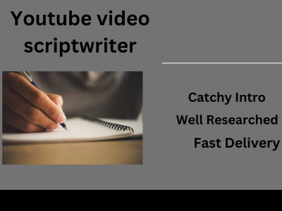Video script writing for YouTube channel | Upwork