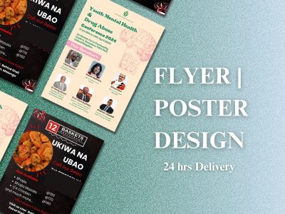 An eye catching, message-giving poster | flyer design | Upwork