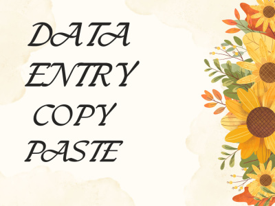 Data entry ,copy paste expert | Upwork