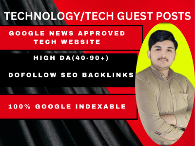 High DA Technology Guest Post with Contextual Tech Backlinks | Upwork