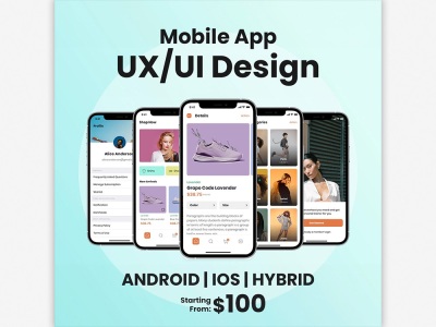 A custom UI & UX Design for Your Mobile App | Upwork