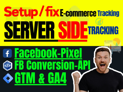 Facebook Pixel Conversion API setup, FB CAPI, GA4 Server-side Tracking, GTM | Upwork