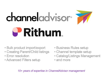 A ChannelAdvisor Rithum expert advise, setup, customize, or management ...