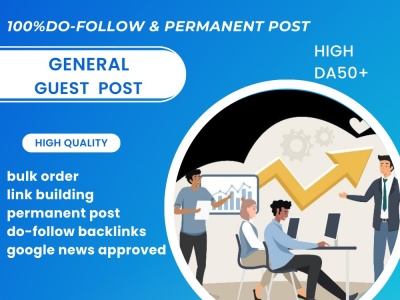 General Guest post with Do follow SEO back links | Upwork