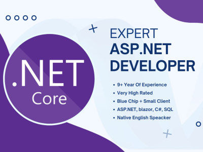 Develop asp dot net core and mvc web application with sql databases | Upwork