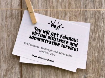 You fabulous virtual assistance and administrative services | Upwork