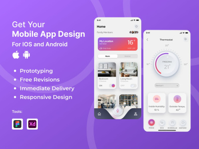 Mobile app ui ux design and app prototype wireframe | Upwork