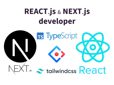 Reactjs React JS developer React nextjs tailwind css frontend developer ...