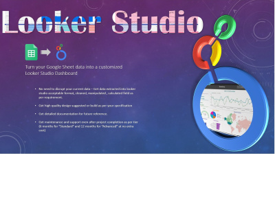 Fully customized Looker Studio Dashboard from Google sheet | Upwork
