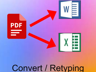 PDF/Image/Screenshot non-editable file converted in word/excel within 24hr | Upwork