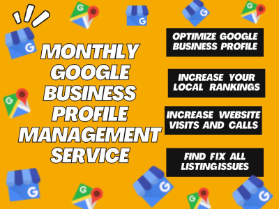 Monthly Google My Business Profile Management Service with GMB ...