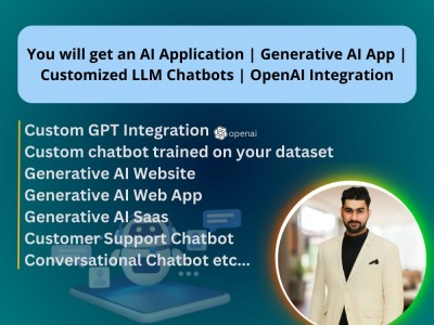 A Generative AI App | customized LLM chatbots | OpenAI Integration | Upwork