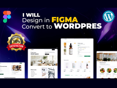 A amazing figma design and convert to wordpress also | Upwork
