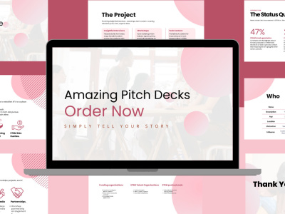 An amazing pitch deck design that tells a compelling story | Upwork