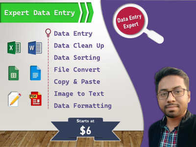 Expert data entry & data management service | Upwork