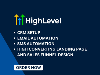 Go high level automation expert, sales funnel and landing page, CRM ...