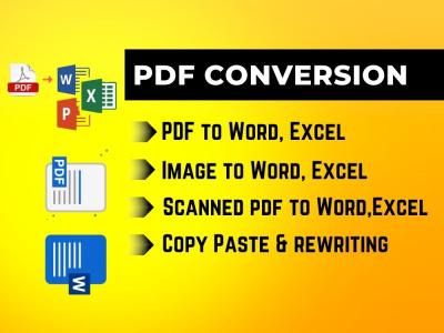 Retyping and Conversion of documents into MS Word, Excel and PowerPoint ...