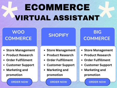 SHOPIFY virtual assistant, WOOCOMMERCE and BIGCOMMERCE virtual assistant | Upwork