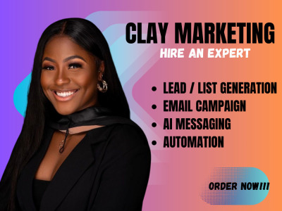 Clay com email marketing, clay automation and lead building | Upwork