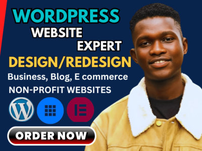 I will build a responsive business WordPress website design, premium plugin | Upwork
