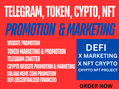 Organic growth for your crypto website,defi, token,coin, telegram promotion | Upwork