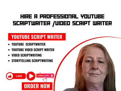 Be your youtube scriptwriter, you tube video script writer, script writing | Upwork