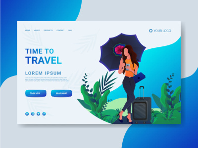 2d flat vector illustration design for landing web page, app, animation ...