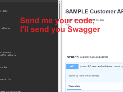 A yaml file with Swagger API documentation from your source code | Upwork