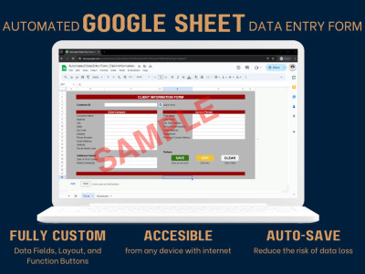 Automated Google Sheet Data Entry Form | Upwork