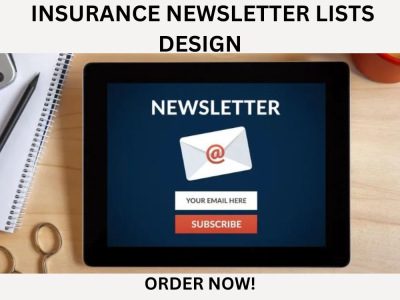 An insurance email newsletter list design | Upwork