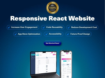 Your React website/app responsive within 7 days | Upwork
