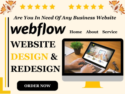 Modern Responsive Webflow Website Design, Webflow Website Redesign | Upwork